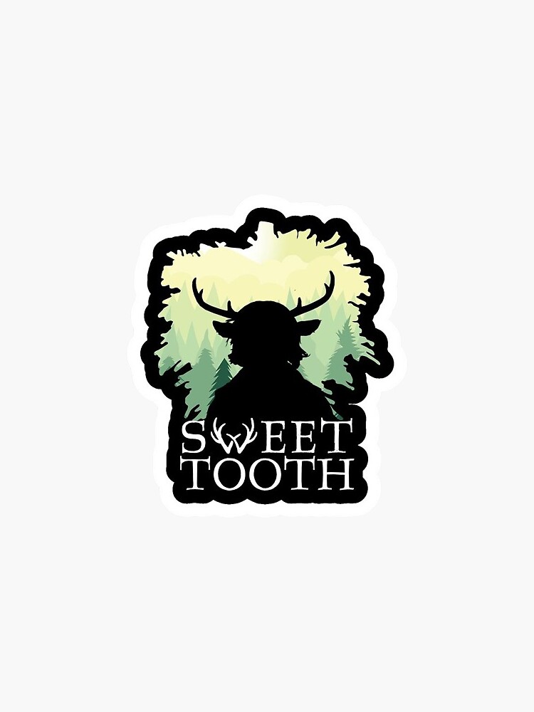 "Sweet Tooth" Sticker for Sale by Griffith- | Redbubble