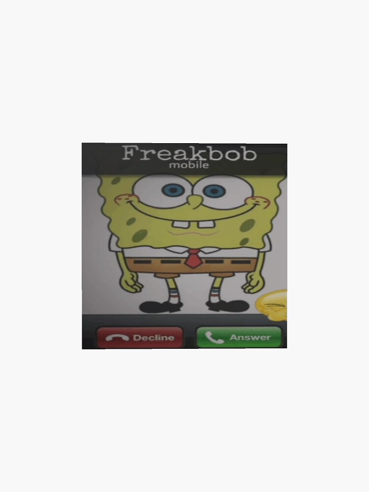 "Freakbob Phone Call" Sticker for Sale by Emizzy | Redbubble