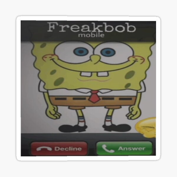 "Freakbob Phone Call" Sticker for Sale by Emizzy | Redbubble
