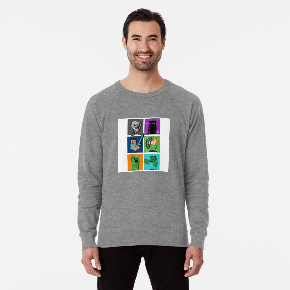 "Minecraft Steve Alex Enderman Skeleton Creeper And Zombie" Sticker by ...