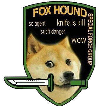 "Metal Gear Doge" Sticker for Sale by againnagain | Redbubble