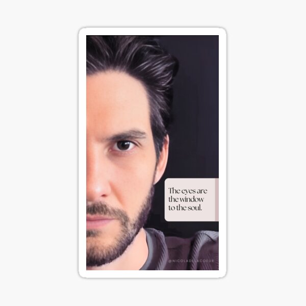 "Ben Barnes: Eyes (Fan Art)" Sticker for Sale by Nddauen | Redbubble