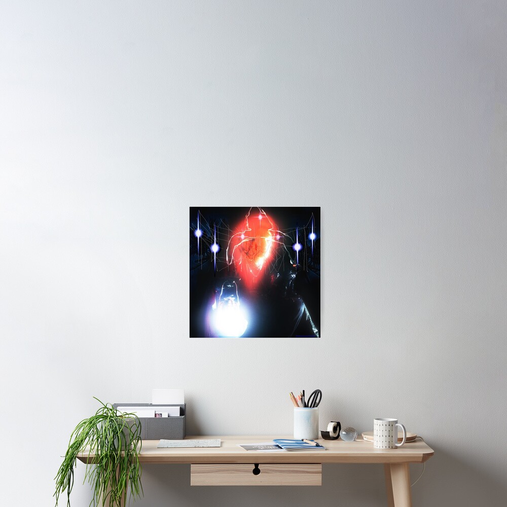 "Bladee - Red Light" Poster for Sale by brujo69 | Redbubble