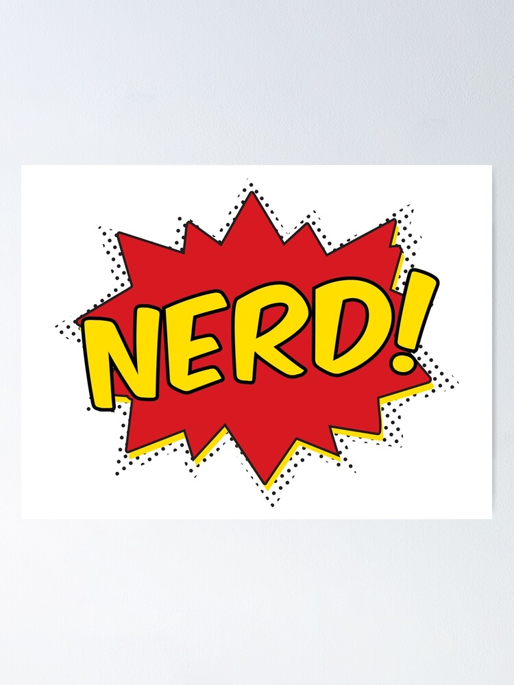 "Super Nerd" Poster for Sale by teesaurus | Redbubble