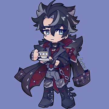 "Wriothesley chibi" Sticker by ponyrlucy | Redbubble