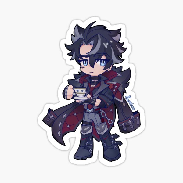 "Wriothesley chibi" Sticker by ponyrlucy | Redbubble