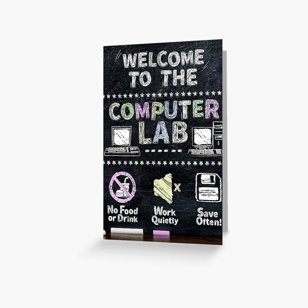 "Computer Lab Class Poster - Computer Lab Rules" Sticker for Sale by ...