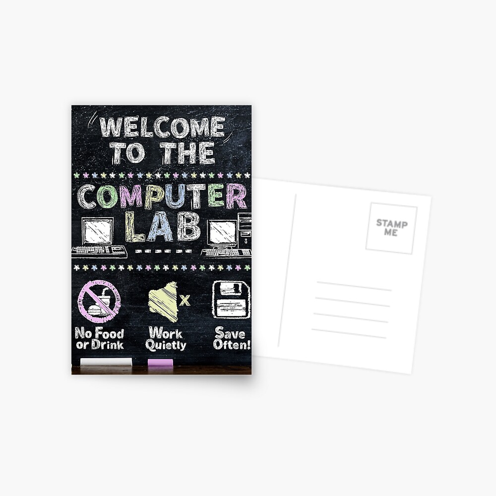 "Computer Lab Class Poster - Computer Lab Rules" Sticker for Sale by ...