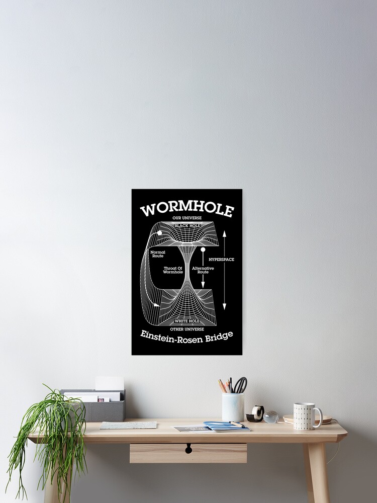 "Wormhole Einstein-Rosen Bridge Black Hole Hyperspace Physics" Poster ...