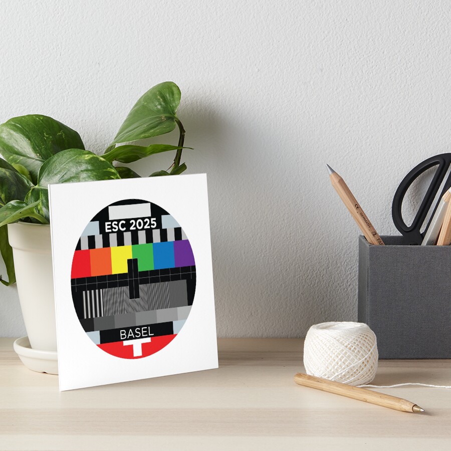 "ESC Testcard [2025, Basel]" Poster for Sale by lazarusheart | Redbubble