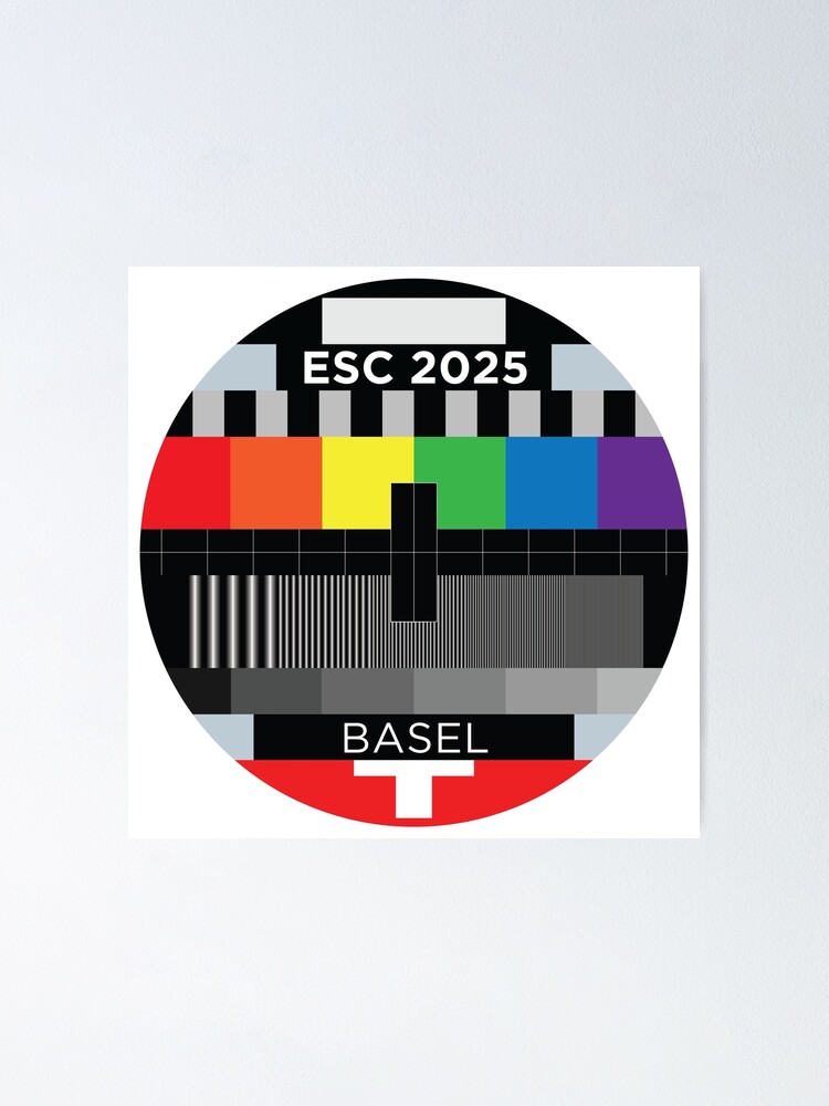 "ESC Testcard [2025, Basel]" Poster for Sale by lazarusheart | Redbubble