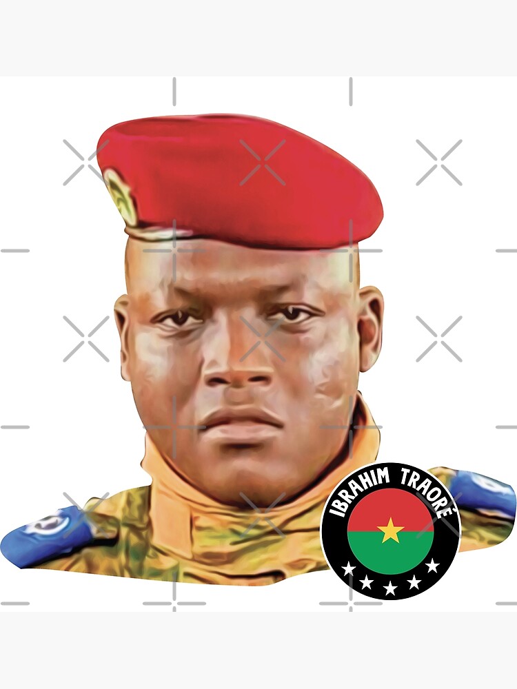 "BURKINA FASO - Ibrahim Traore" Poster by Wolagno | Redbubble