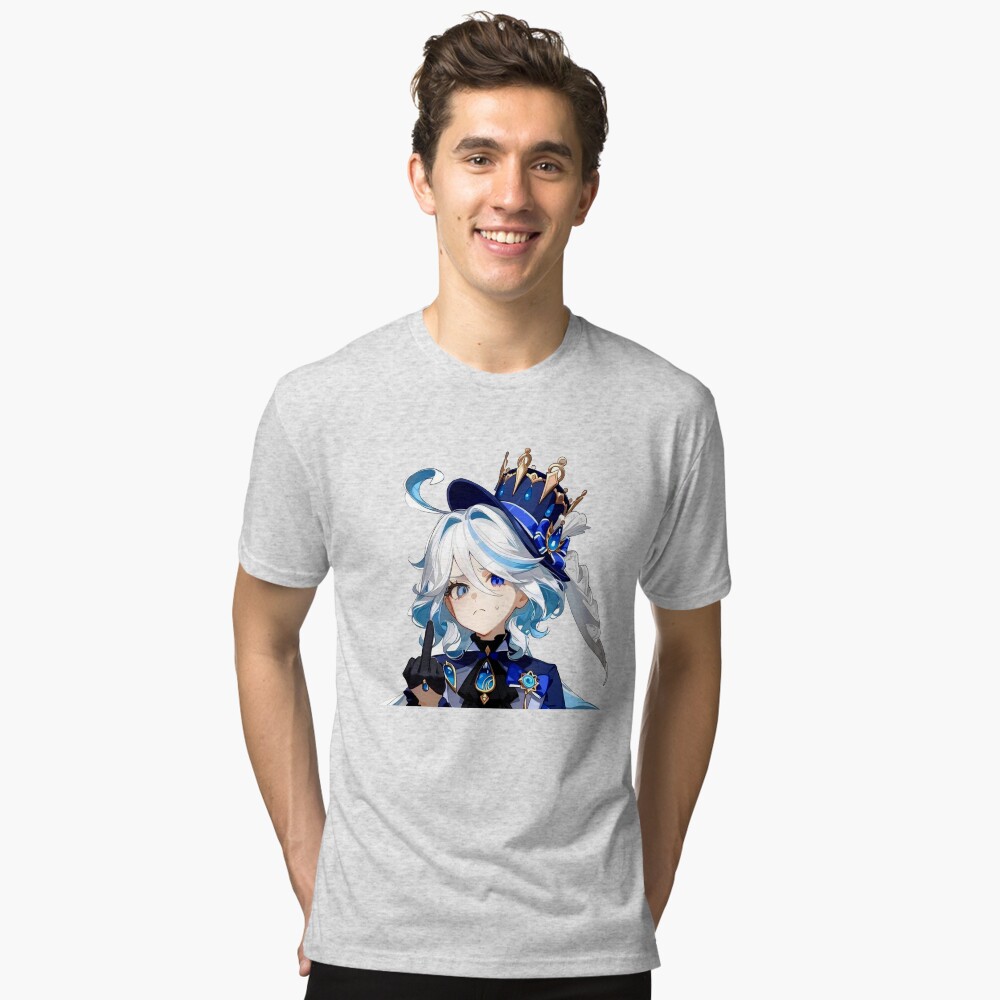 "Furina Meme Genshin impact Sticker Furina decals Genshin Shirt fan ...