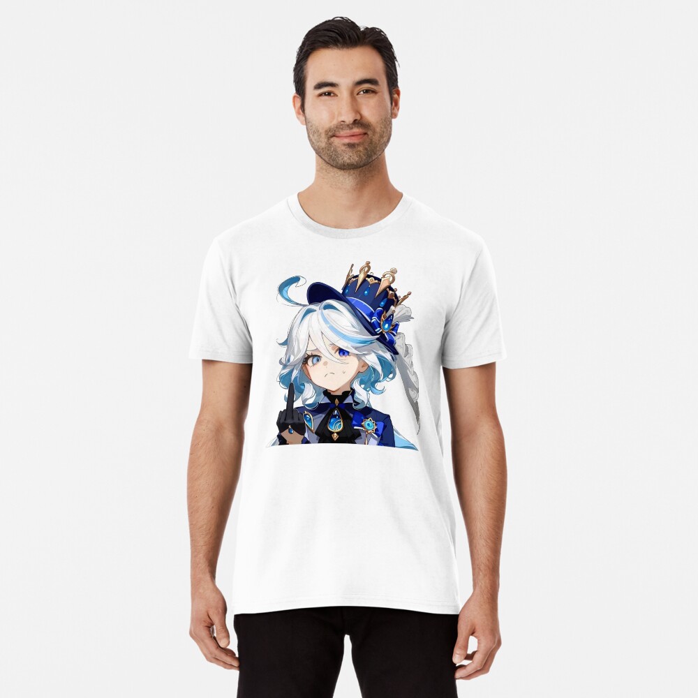 "Furina Meme Genshin impact Sticker Furina decals Genshin Shirt fan ...