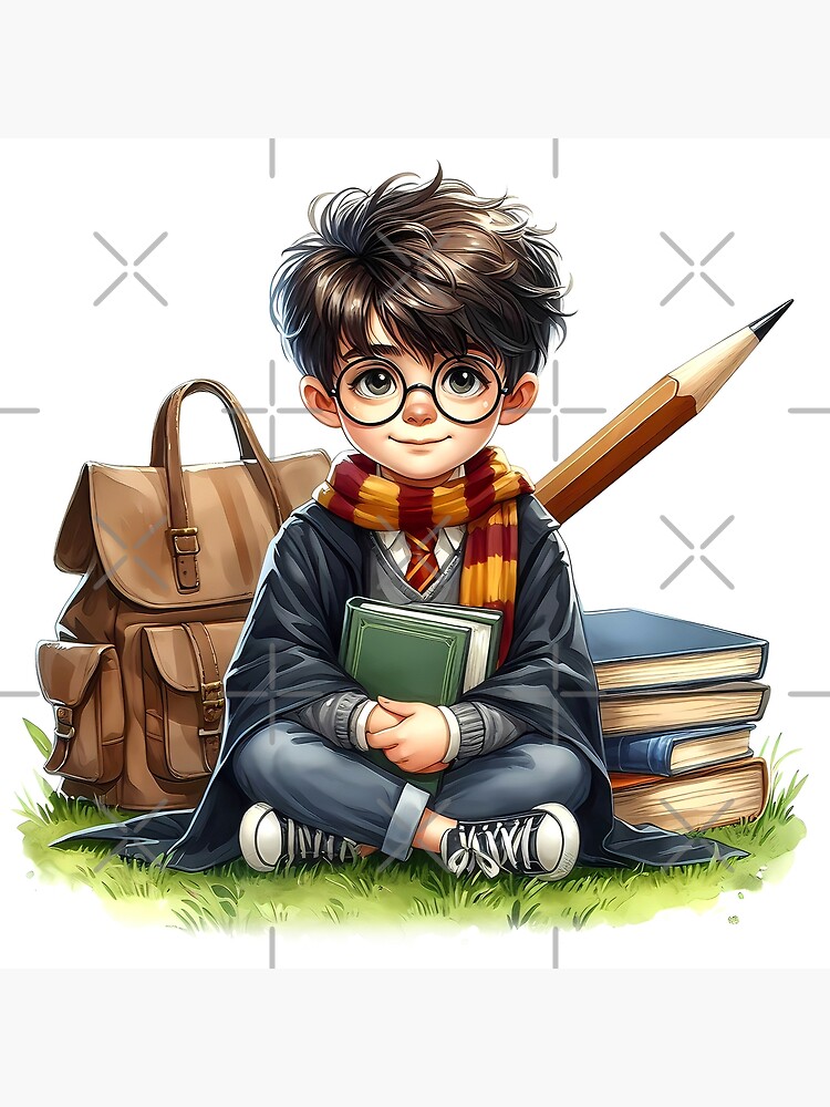 "02 Cute cartoon Wizard school boy. Go back to magic school. Go to ...