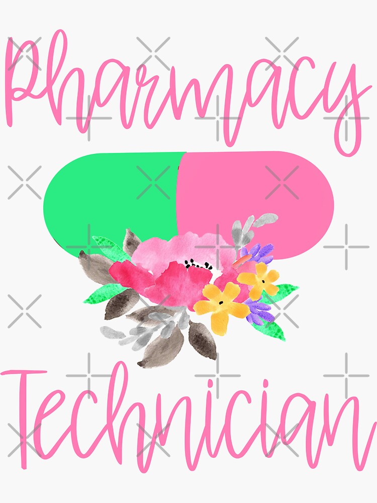 "PHARMACY TECHNICIAN GIFT PHARM TECH" Sticker for Sale by tiffanator606 ...