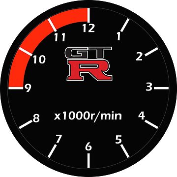 "Nissan Skyline GTR Cluster Clock" Clock for Sale by merlz | Redbubble