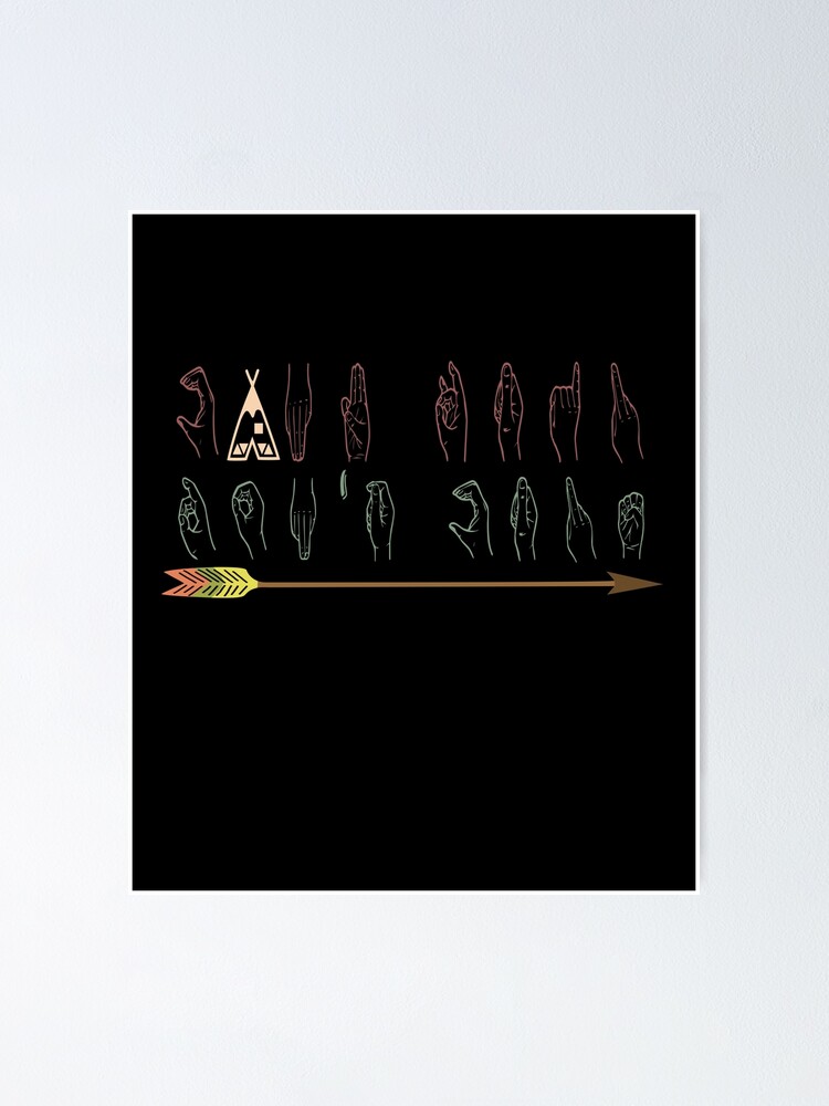 "Camp Hair Don't Care - Camper Camping Sign Language" Poster for Sale ...