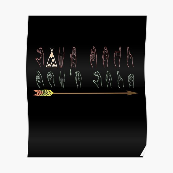 "Camp Hair Don't Care - Camper Camping Sign Language" Poster for Sale ...