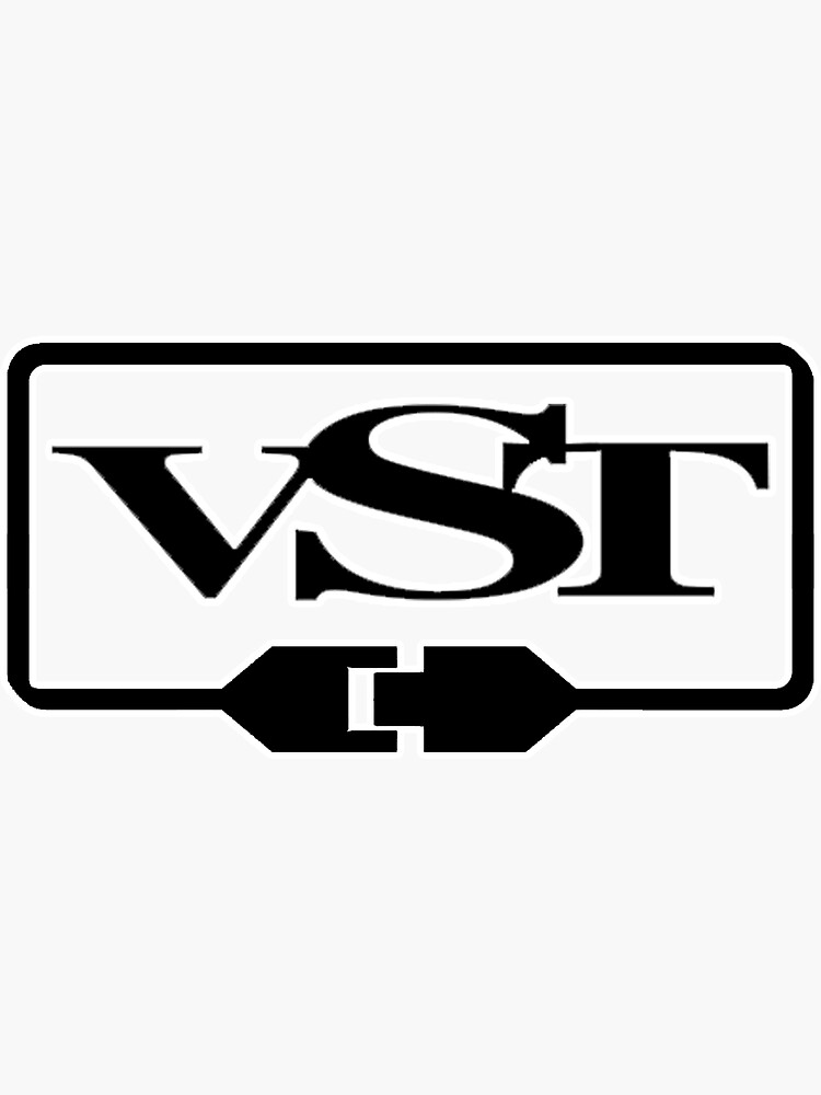 "VST Icon (Black)" Sticker for Sale by CyberDecalLabs | Redbubble