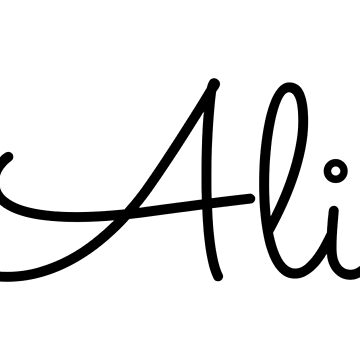 "Writing Ali Name Label " Sticker for Sale by NormadWorld | Redbubble