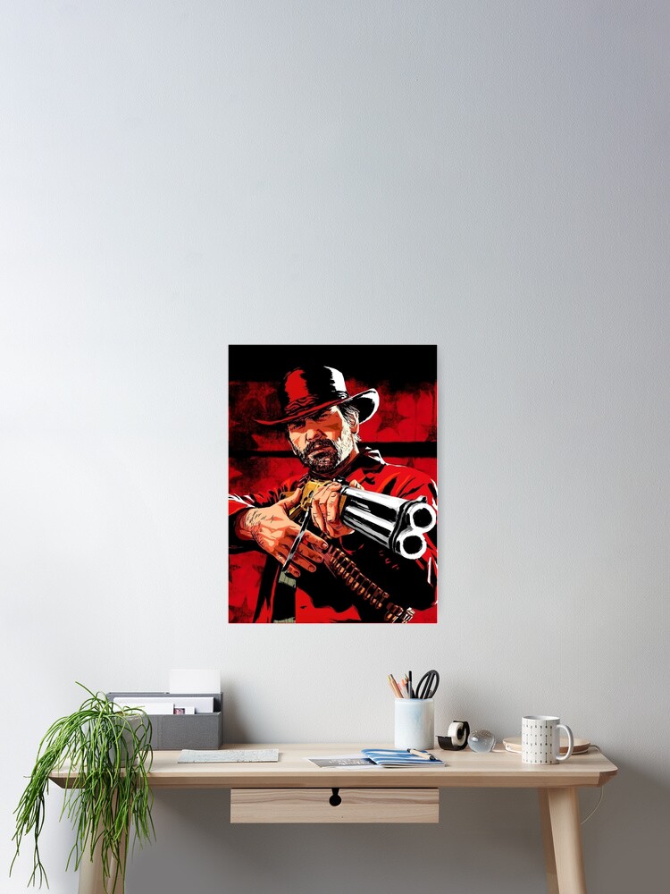 "aim art works of rdr 1 and 2 online game" Poster for Sale by bakaartss ...
