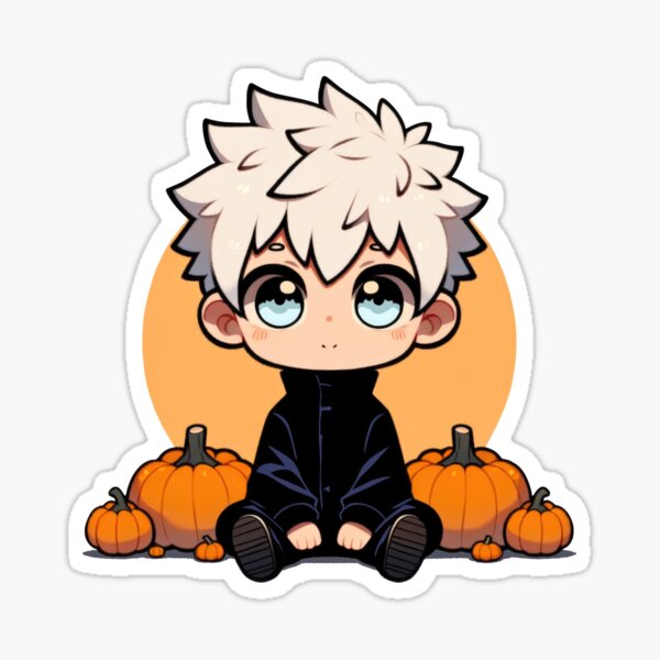 "Fall & Halloween season Chibi Gojo" Sticker for Sale by busstop16 ...