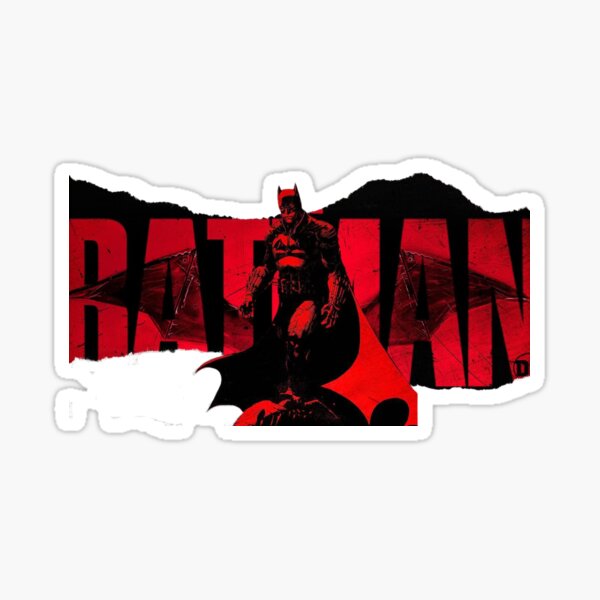 "The Batman text Sticker" Sticker for Sale by FUNKAR-Studio | Redbubble