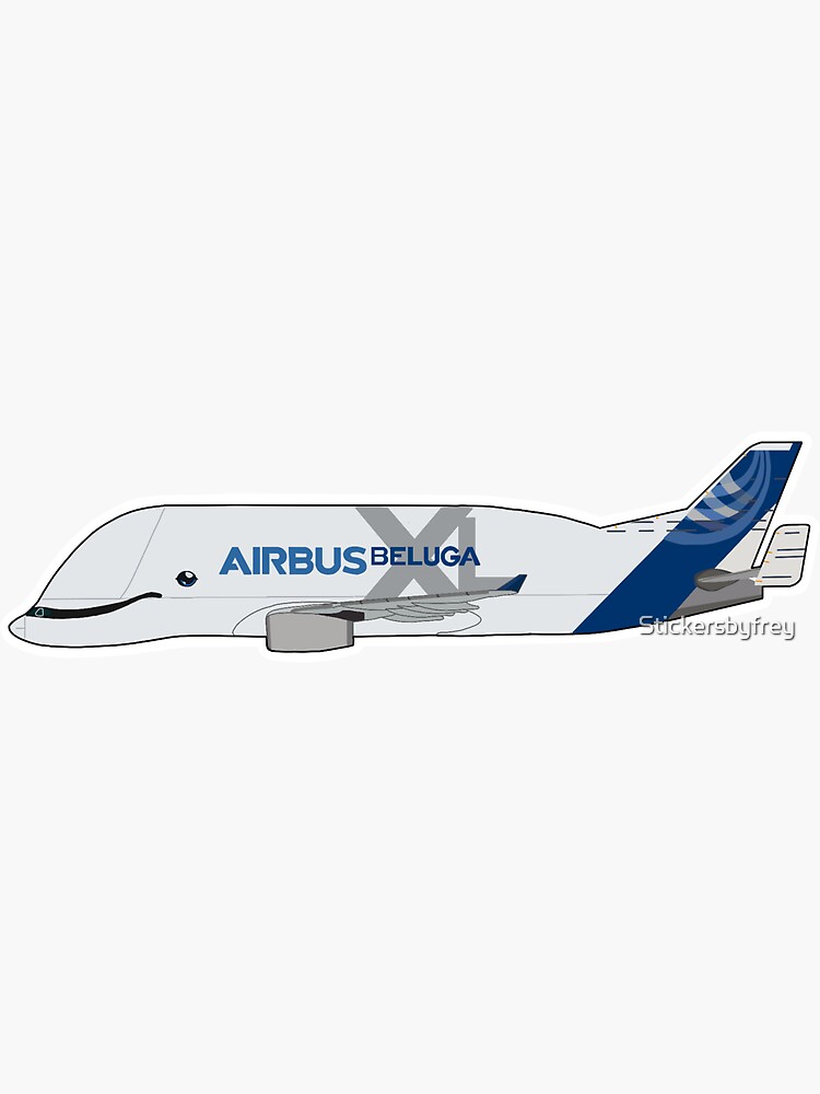 "Airbus Beluga CL" Sticker for Sale by Stickersbyfrey | Redbubble