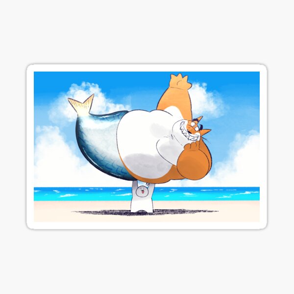 "Biggest Catch" Sticker for Sale by windowl-KR | Redbubble