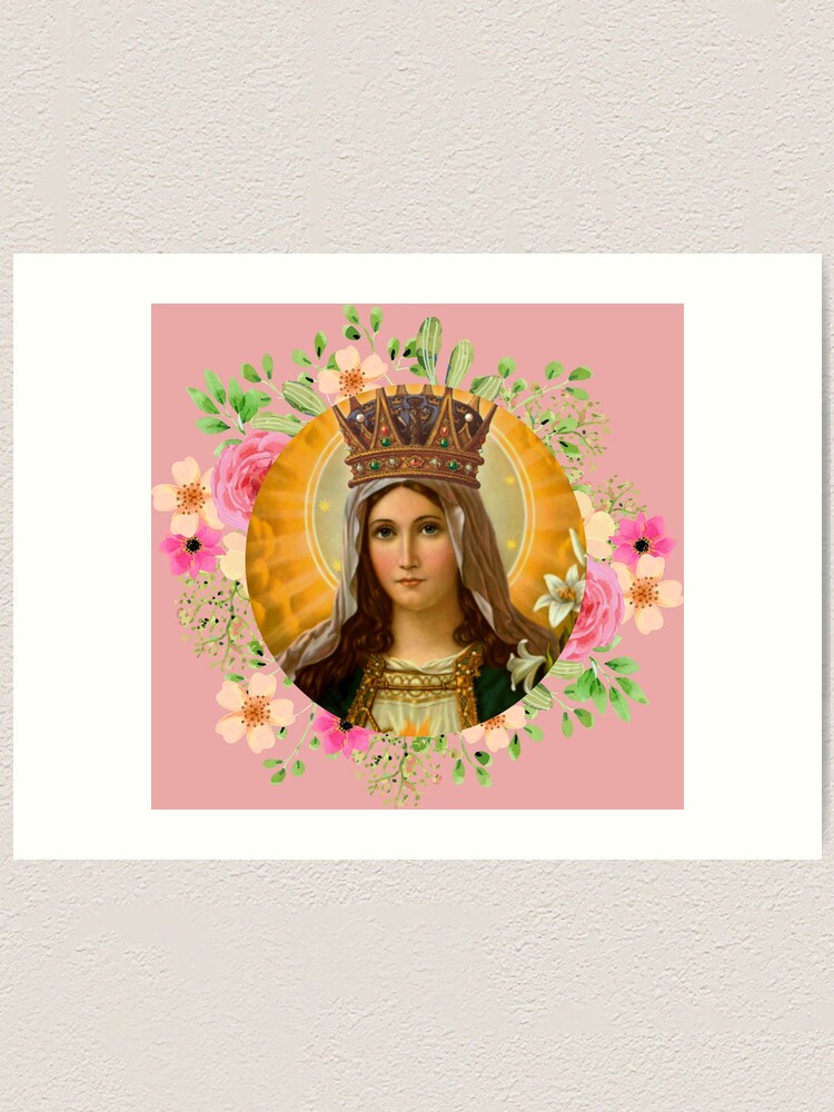 Our Lady Queen Of Heaven I Virgin Mary I Sacred Heart Of Mary I