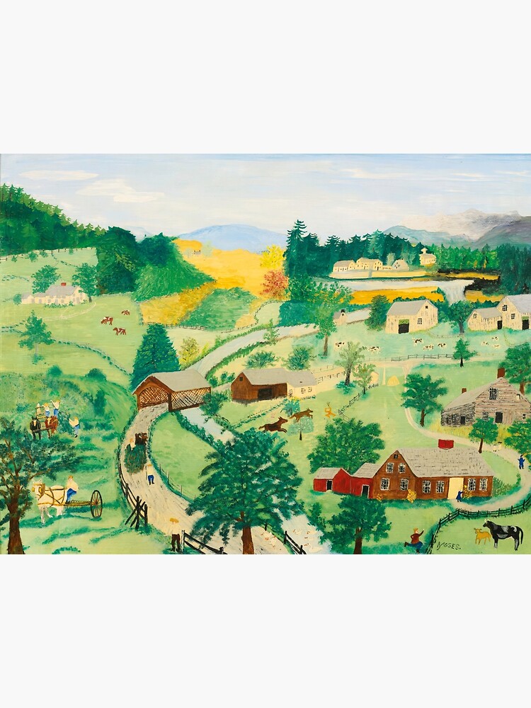 "art by grandma moses, artist grandma moses, artwork by grandma moses ...