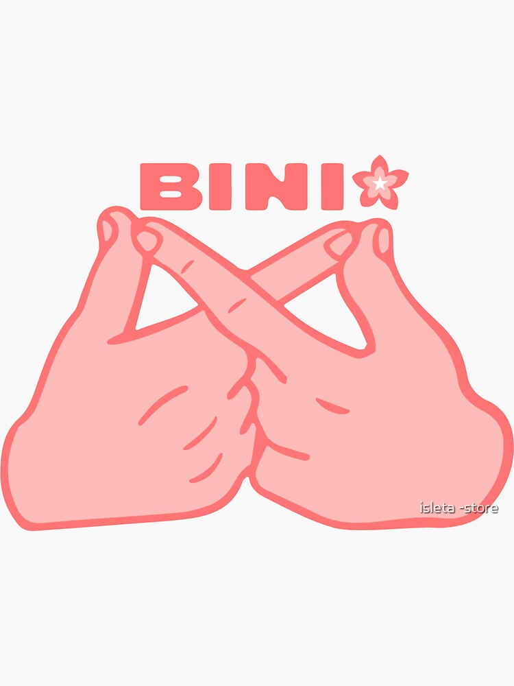 "Bini Hands Sticker" Sticker for Sale by jambainjoy | Redbubble