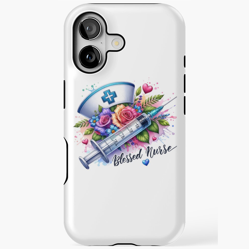 "Nurse’s Blessing – Cap, Flowers & Syringe" Sticker for Sale by ...