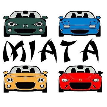 "Miata" Sticker for Sale by MyYata | Redbubble