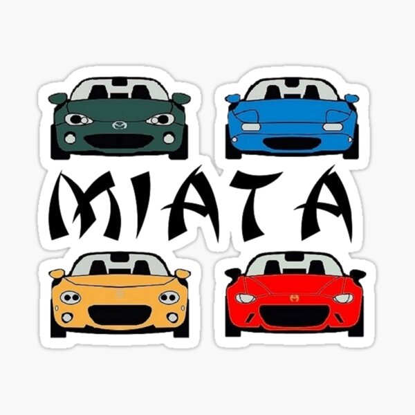 "Miata" Sticker for Sale by MyYata | Redbubble