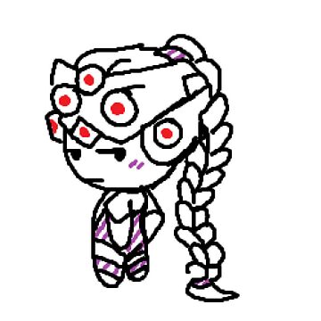 "Widowmaker [MSPAINTWATCH]" Sticker for Sale by CowboyKhajiit | Redbubble