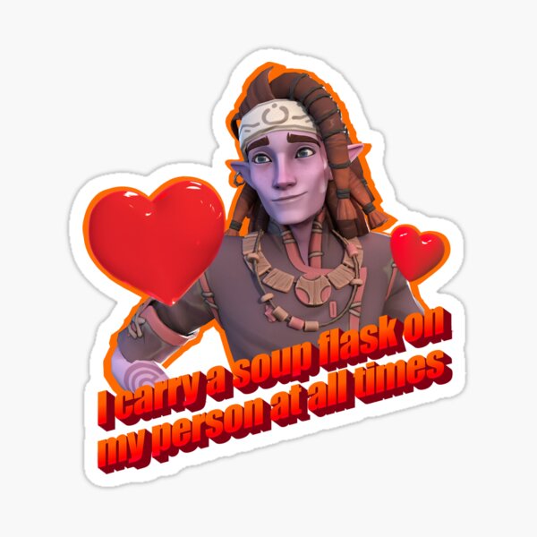 "I carry a soup flask at all times - Reth | Palia" Sticker for Sale by ...