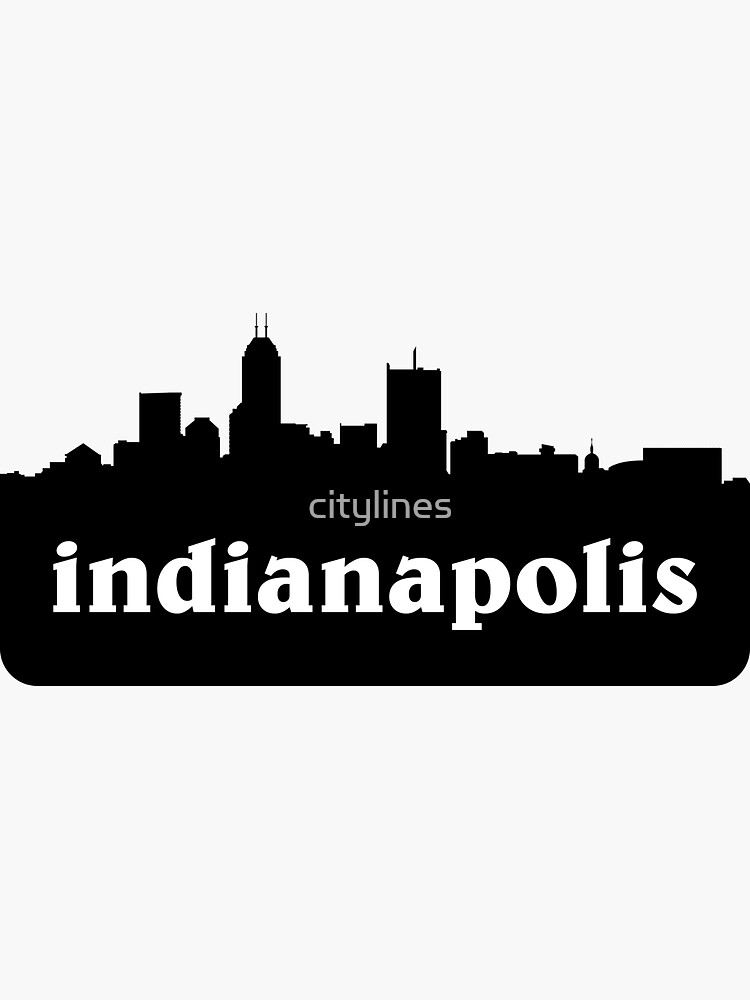 "Indianapolis" Sticker for Sale by citylines | Redbubble