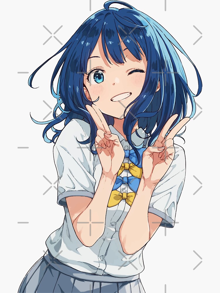 "Anna Yanami-Too many losing heroines" Sticker for Sale by Anime ...