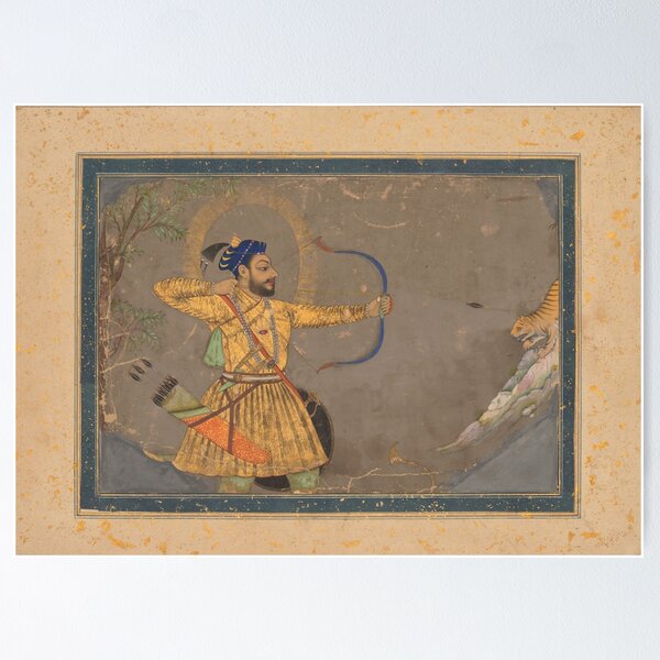 Póster for Sale con la obra «El sultán ‘Ali ‘Adil Shah II mata a un ...