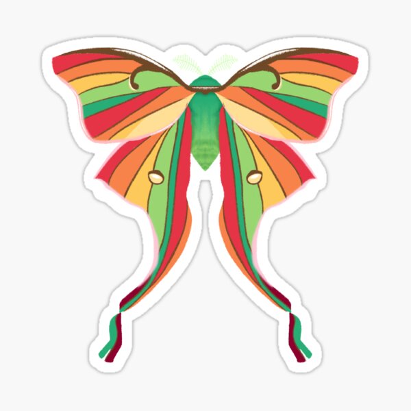 "ASD/Autism Luna Moth" Sticker for Sale by BirdThings | Redbubble