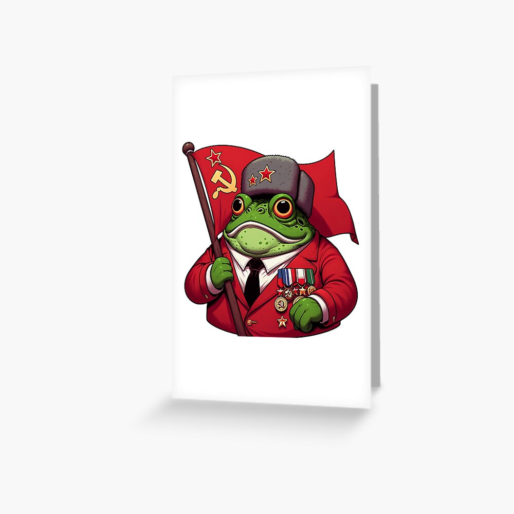 "Comrade Frog Sticker" Sticker for Sale by SDDP | Redbubble