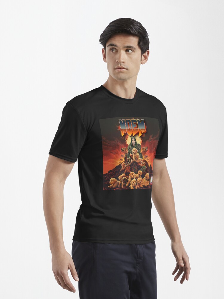 "Puppy Doom" Active T-Shirt for Sale by SDDP | Redbubble