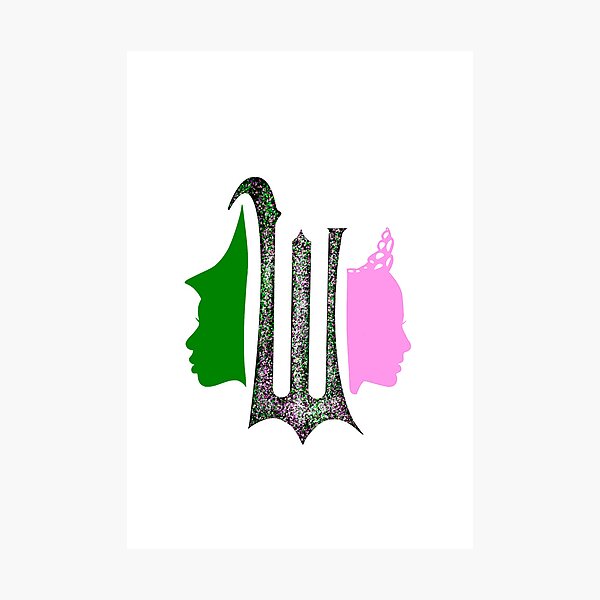 "Elphaba and Glinda Silhouettes " Photographic Print for Sale by ...