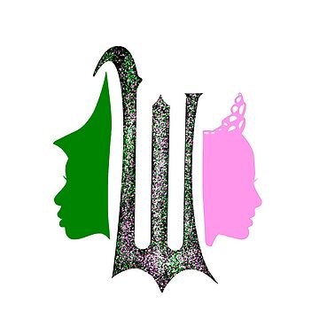 "Elphaba and Glinda Silhouettes " Sticker for Sale by silsketches ...