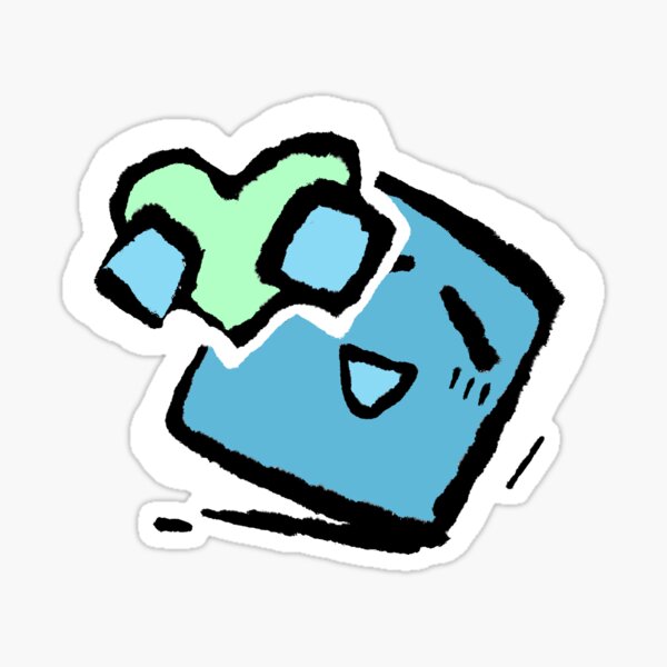 "Cube Friend JSAB Just Shapes and Beats" Sticker for Sale by Devdot ...