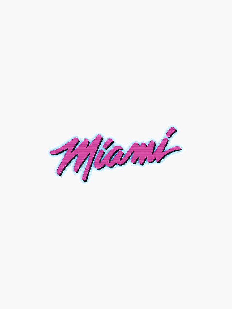 "miami sticker" Sticker for Sale by joellekaplan | Redbubble