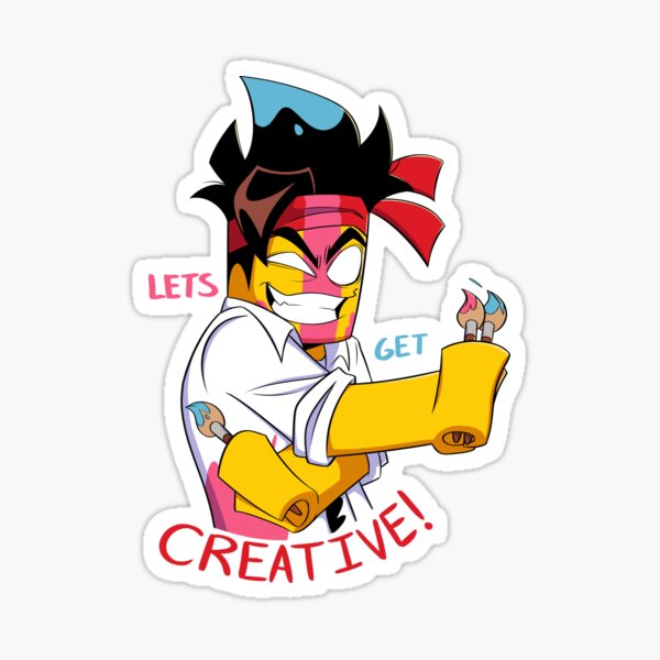 "artist MK!" Sticker for Sale by Frannyisselling | Redbubble