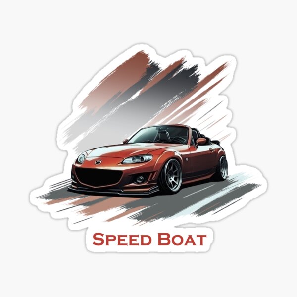 "Speed Boat" Sticker for Sale by MyYata | Redbubble